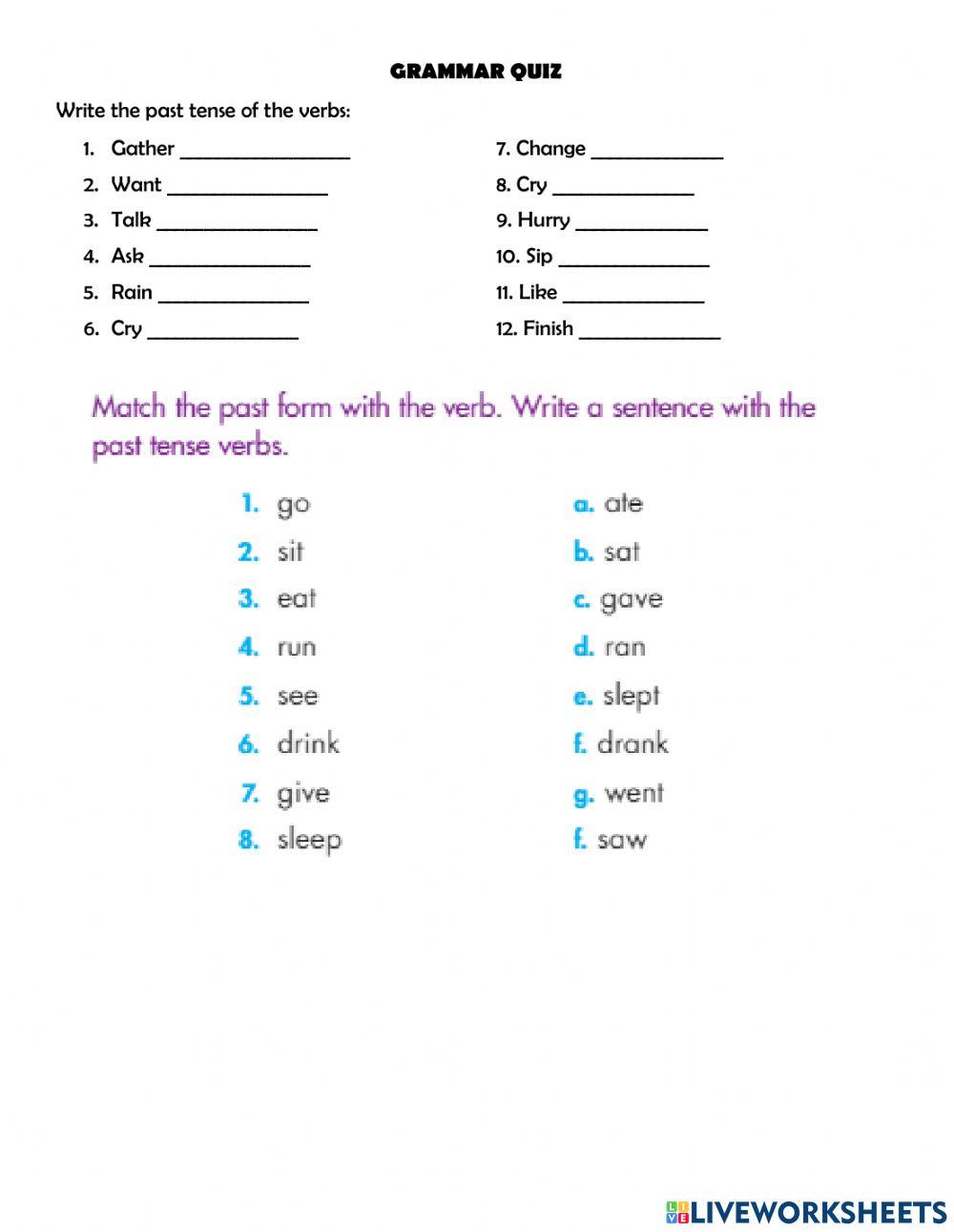 Grammar | LiveWorksheets | 1553102