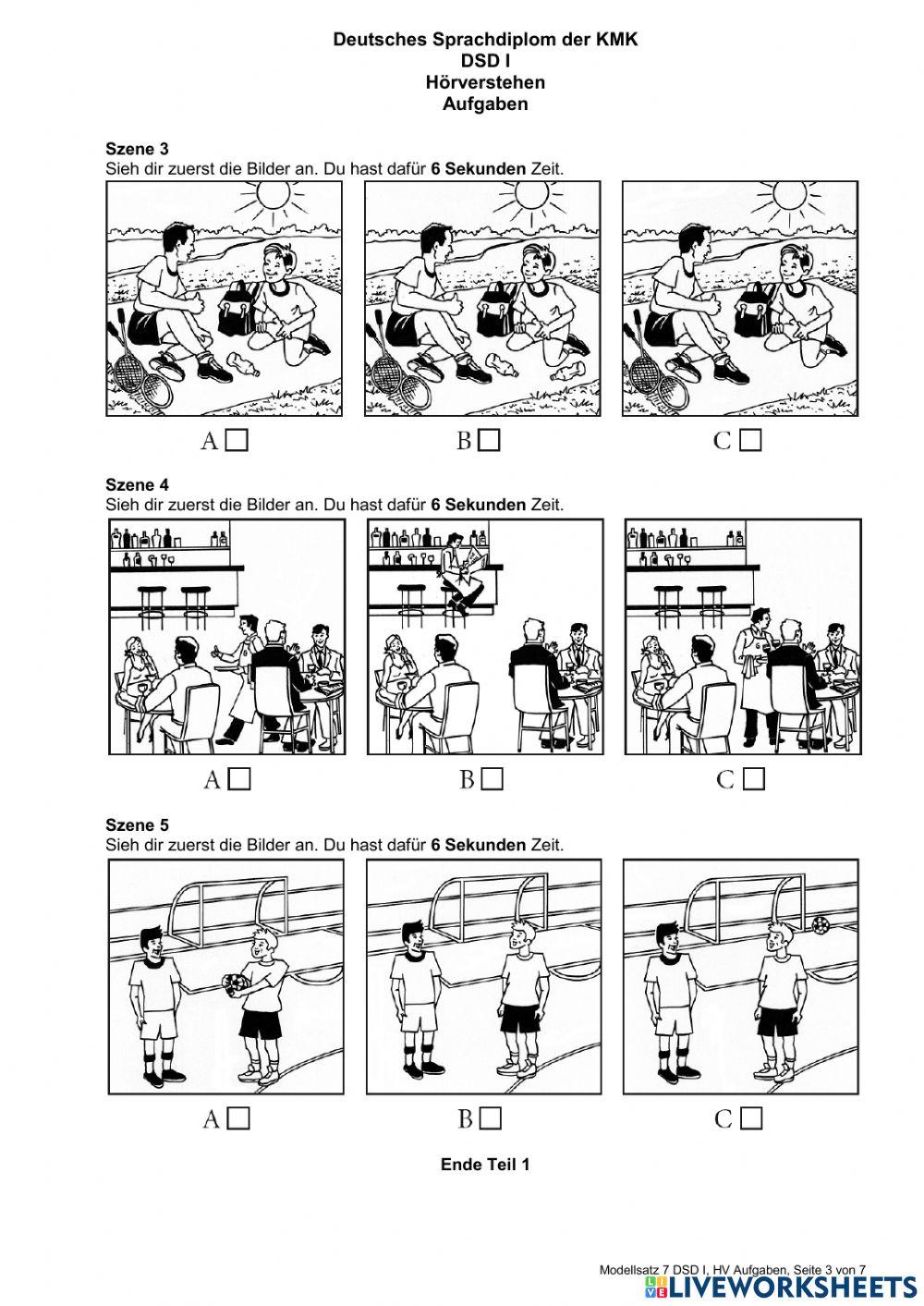 DSD 1 HV Nr.7 | Free Interactive Worksheets | 1553199