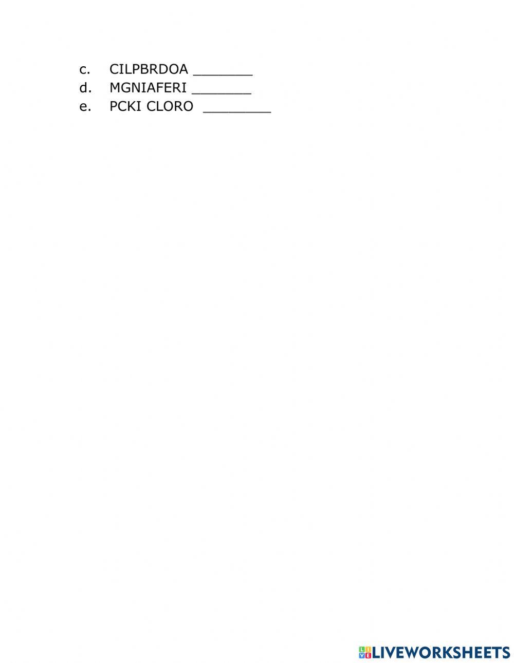 More on Paint activity | Live Worksheets