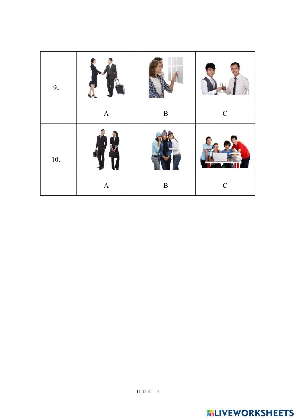 HSK 1 Exercise 9 worksheet | Live Worksheets