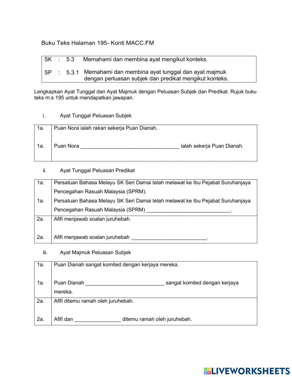 Konti macc.fm worksheet | Live Worksheets
