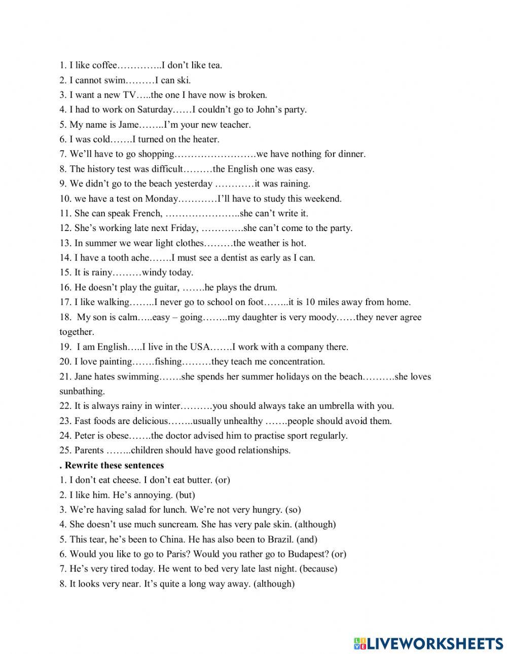 Unit 2 health activity | Live Worksheets