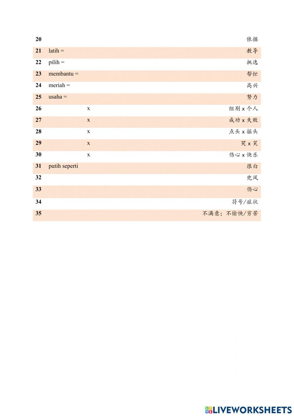 T4 UNIT 1 TIGA SAHABAT online exercise for | Live Worksheets