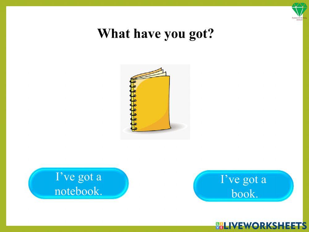 What have you got interactive worksheet | Live Worksheets