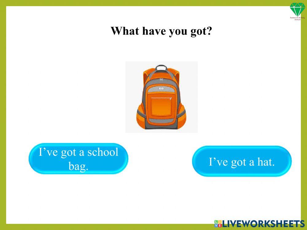 What have you got interactive worksheet | Live Worksheets