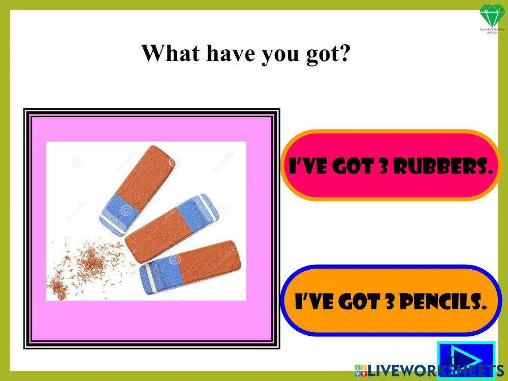 What have you got interactive worksheet | Live Worksheets