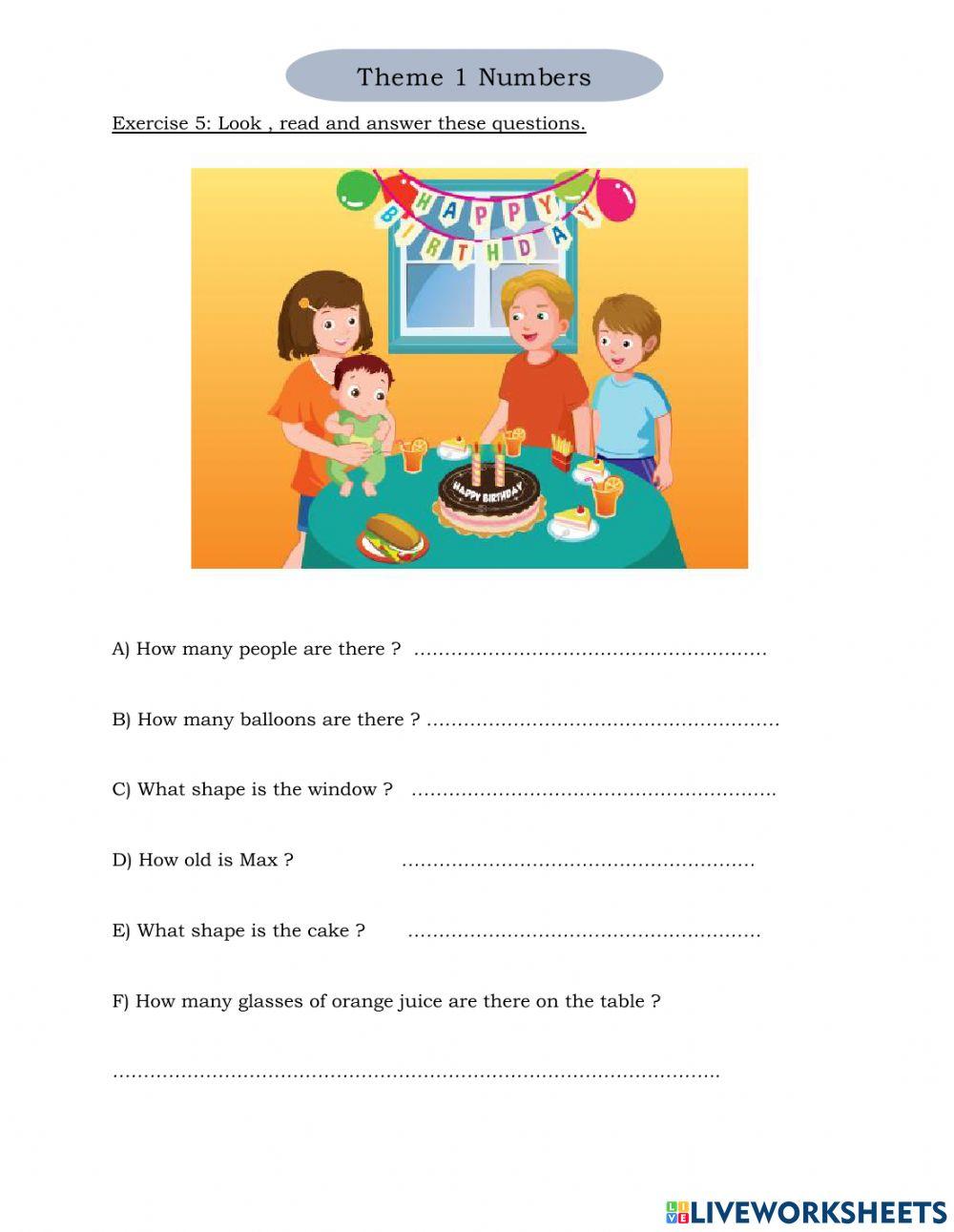 grade - 4 theme 1 online exercise for | Live Worksheets