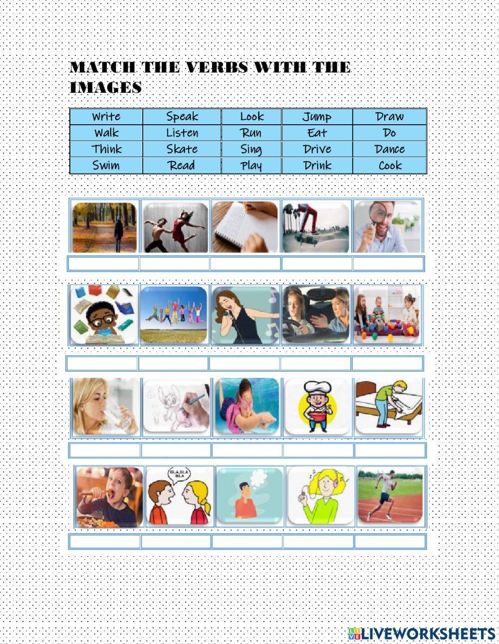 Verbs online exercise for Basic | Live Worksheets