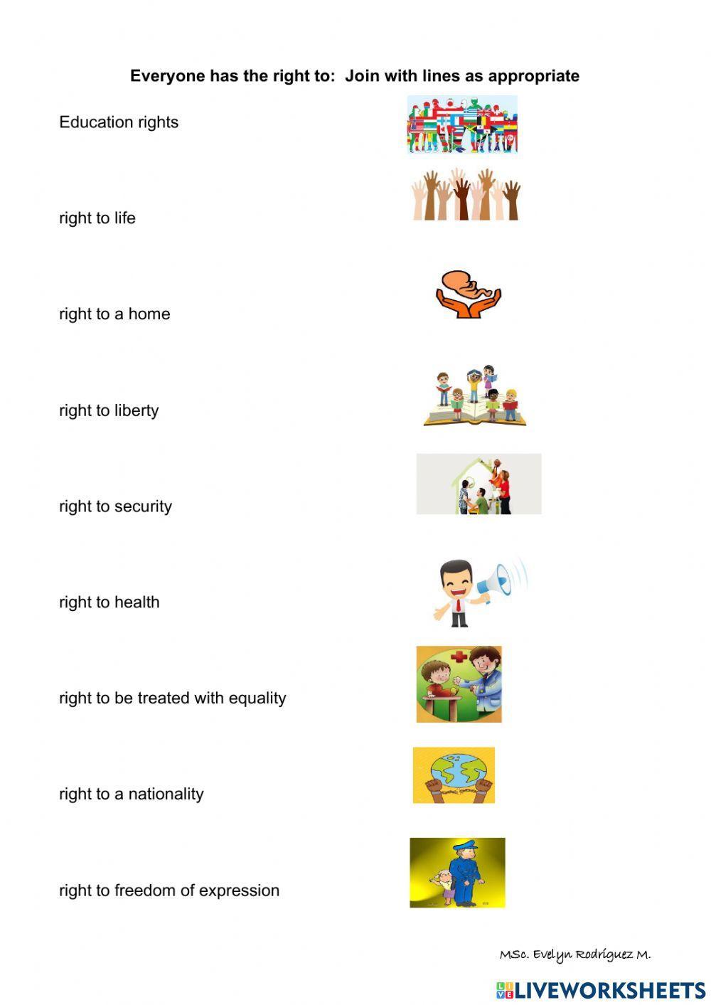 Human Rights | Free Interactive Worksheets | 1557904