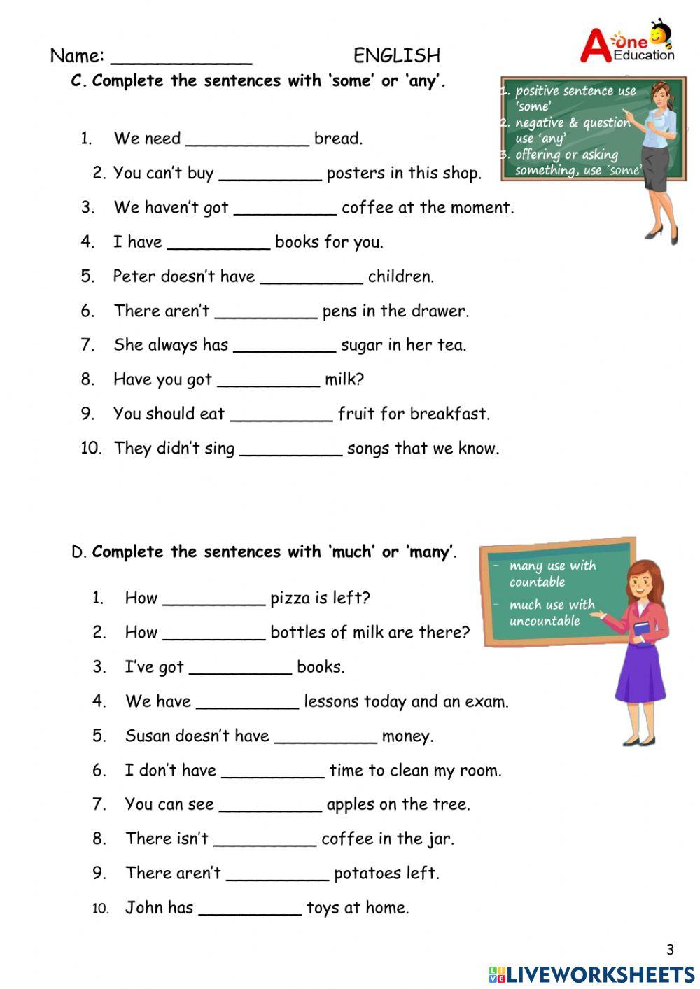 3A & 3B ENG Nov… | Free Interactive Worksheets | 1558263