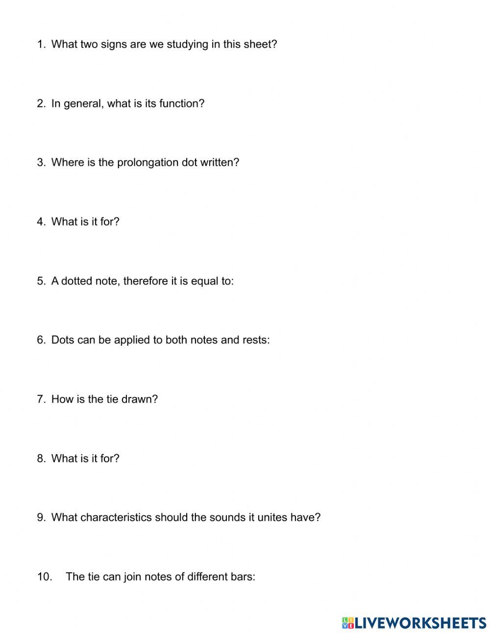 Dotted and tied… | Free Interactive Worksheets | 1558767