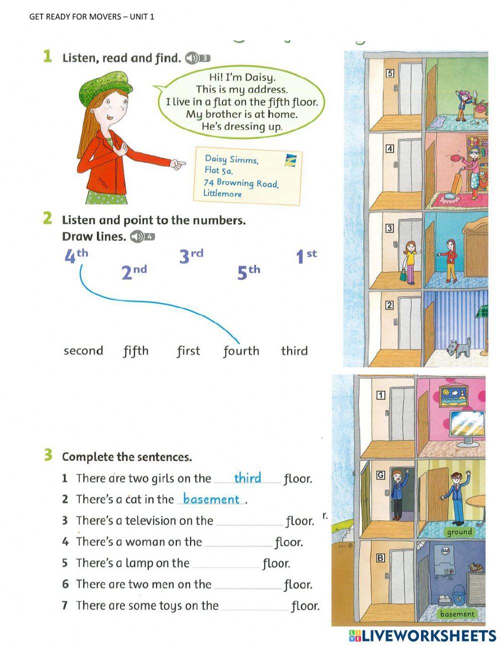 Unit 1 online exercise for 3 | Live Worksheets