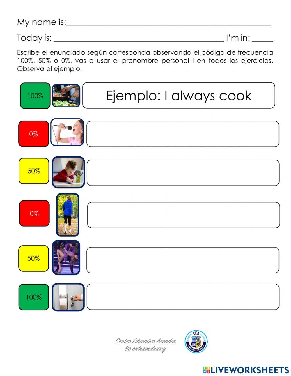 Freequency adve… | Free Interactive Worksheets | 1559324