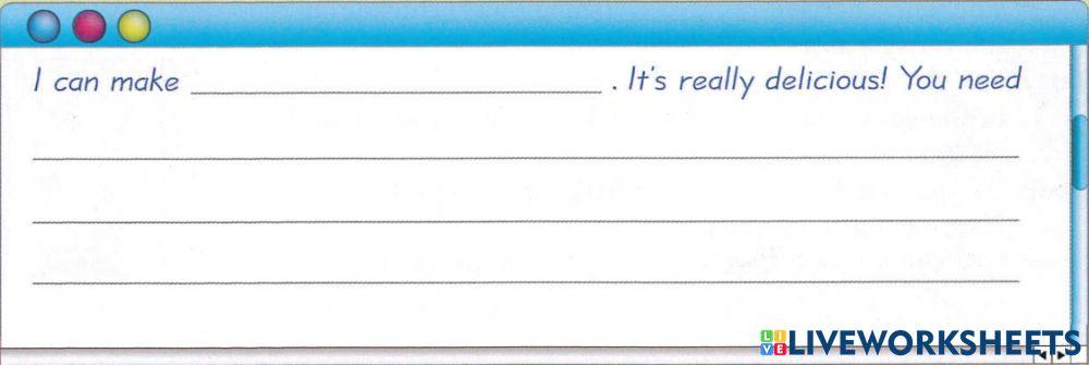 Making a dish worksheet | Live Worksheets