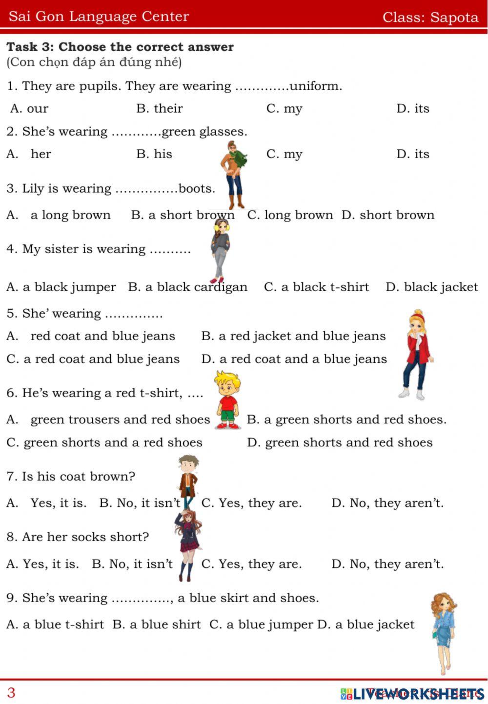 Homework-class Sapota (Oct 23rd) worksheet | Live Worksheets