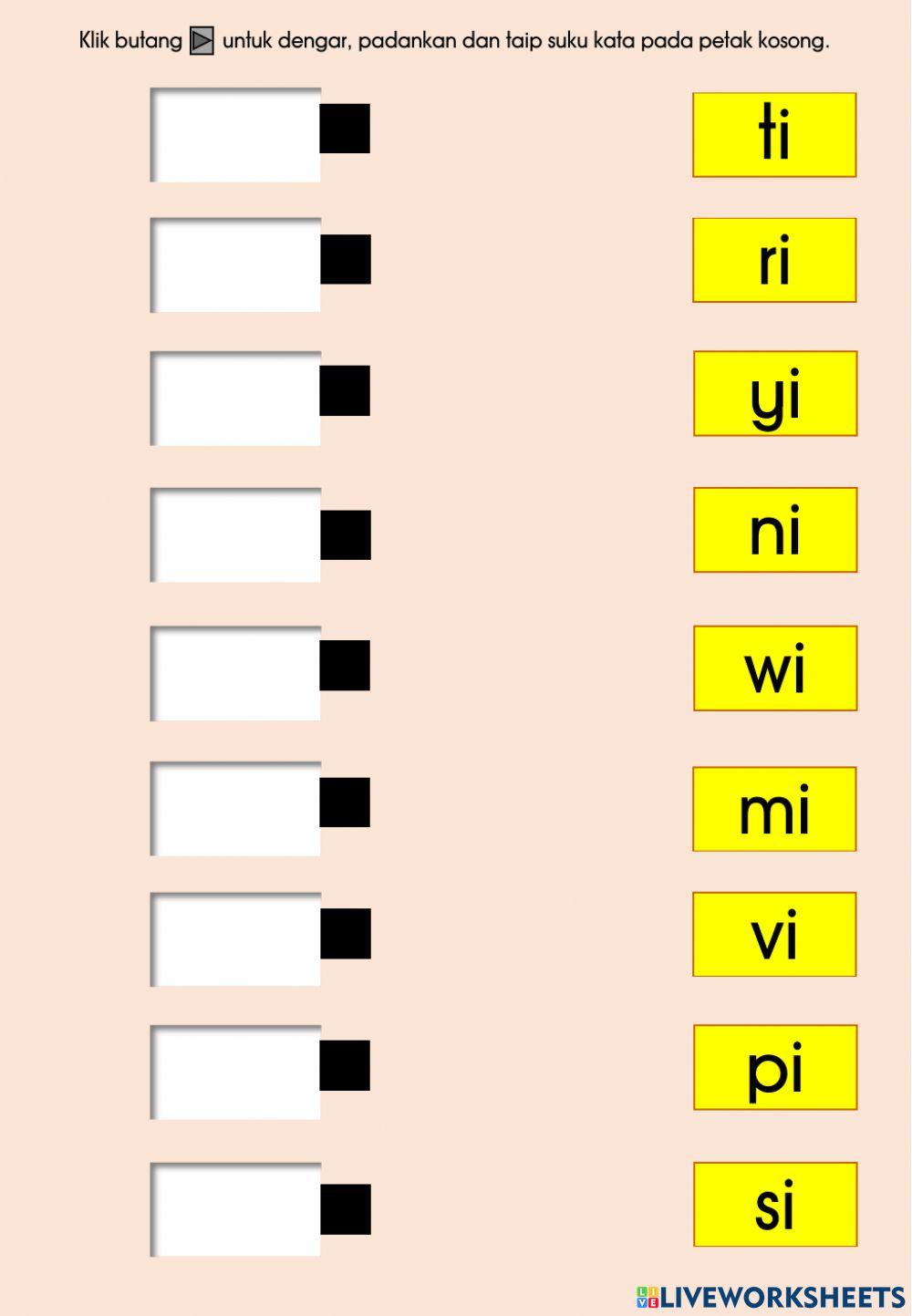 Latihan KV Kawa… | Free Interactive Worksheets | 5217492