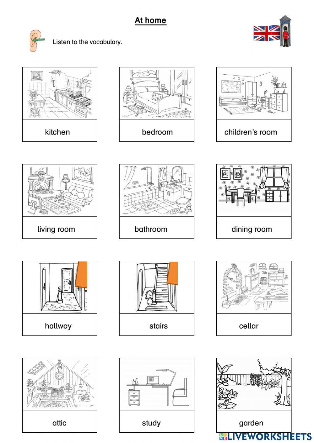 Listening at home 1560970 | SRathke | Live Worksheets