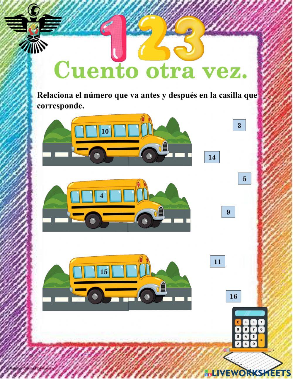 123 contando otra vez worksheet | Live Worksheets