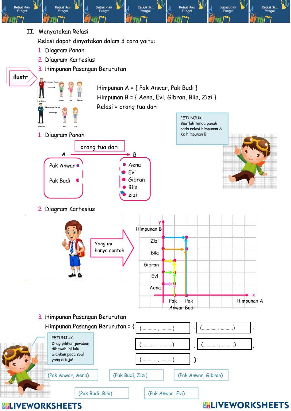 Relasi 1562242 | klkristoforus47 | Live Worksheets