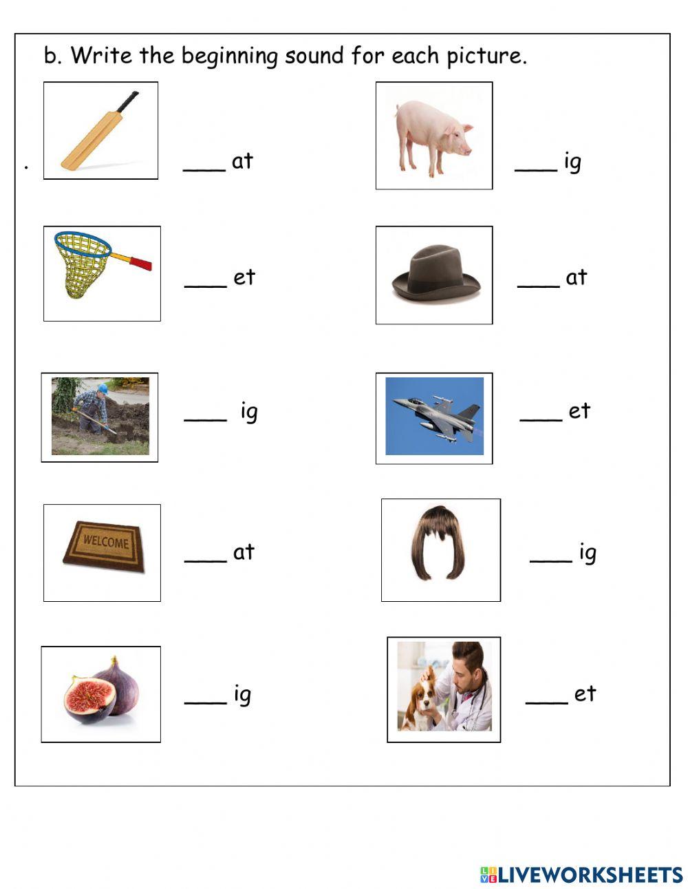 Phonics | Free Interactive Worksheets | 1562585