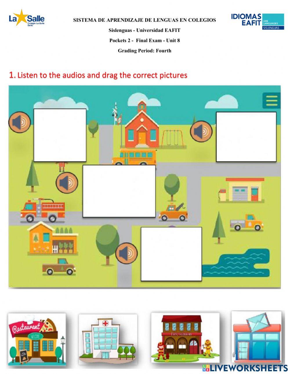 Places online exercise for Transition | Live Worksheets