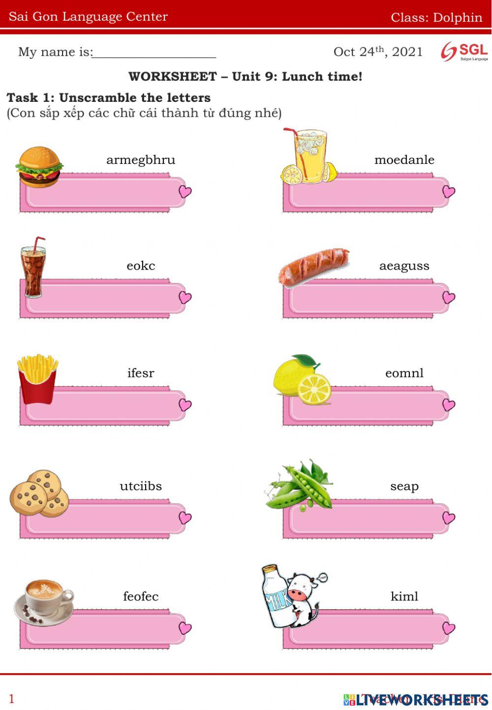 Homework-class Dolphin (Oct 24th) worksheet | Live Worksheets