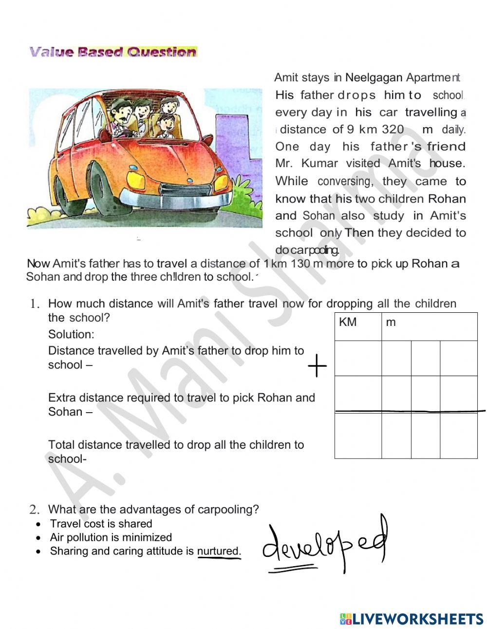 Value based question 1564802 | A Mani Sharma | Live