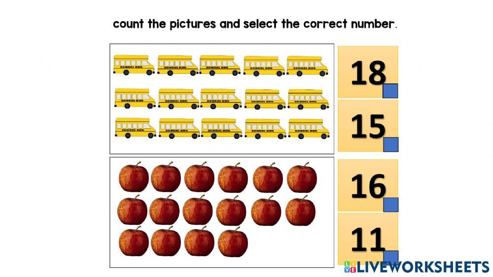 Counting 1565229 | tykaibrahim | Live Worksheets