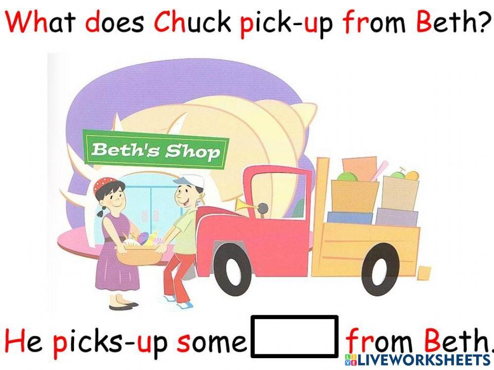 B8b Chuck's Pick-up Truck 010 worksheet | Live Worksheets