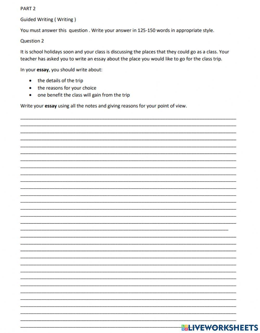 SPM Paper2 Part2 worksheet | Live Worksheets