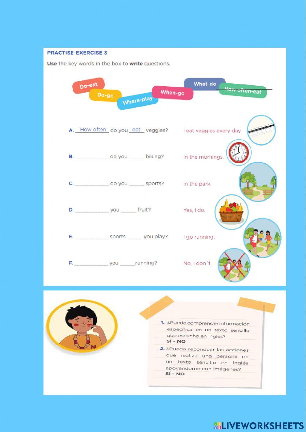 A1- change your lifestyle worksheet | Live Worksheets