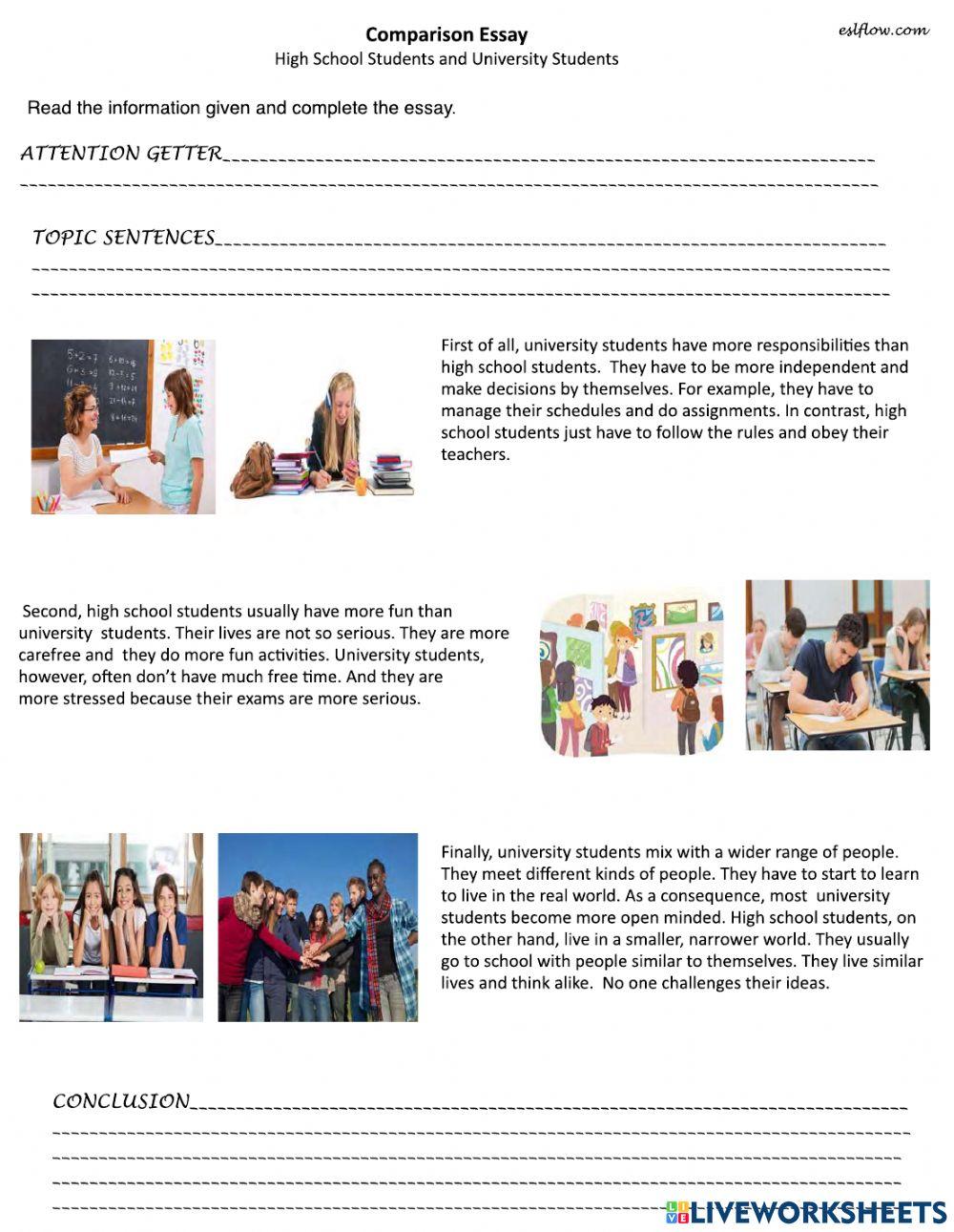 Compare and contrast essay 4038458 | Monimanye | Live