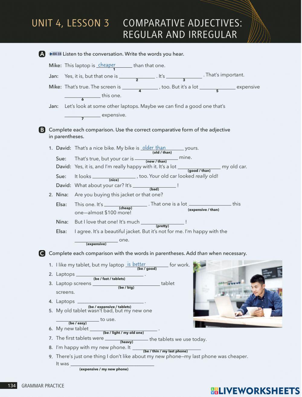 comparatives ws | Free Interactive Worksheets | 6755847