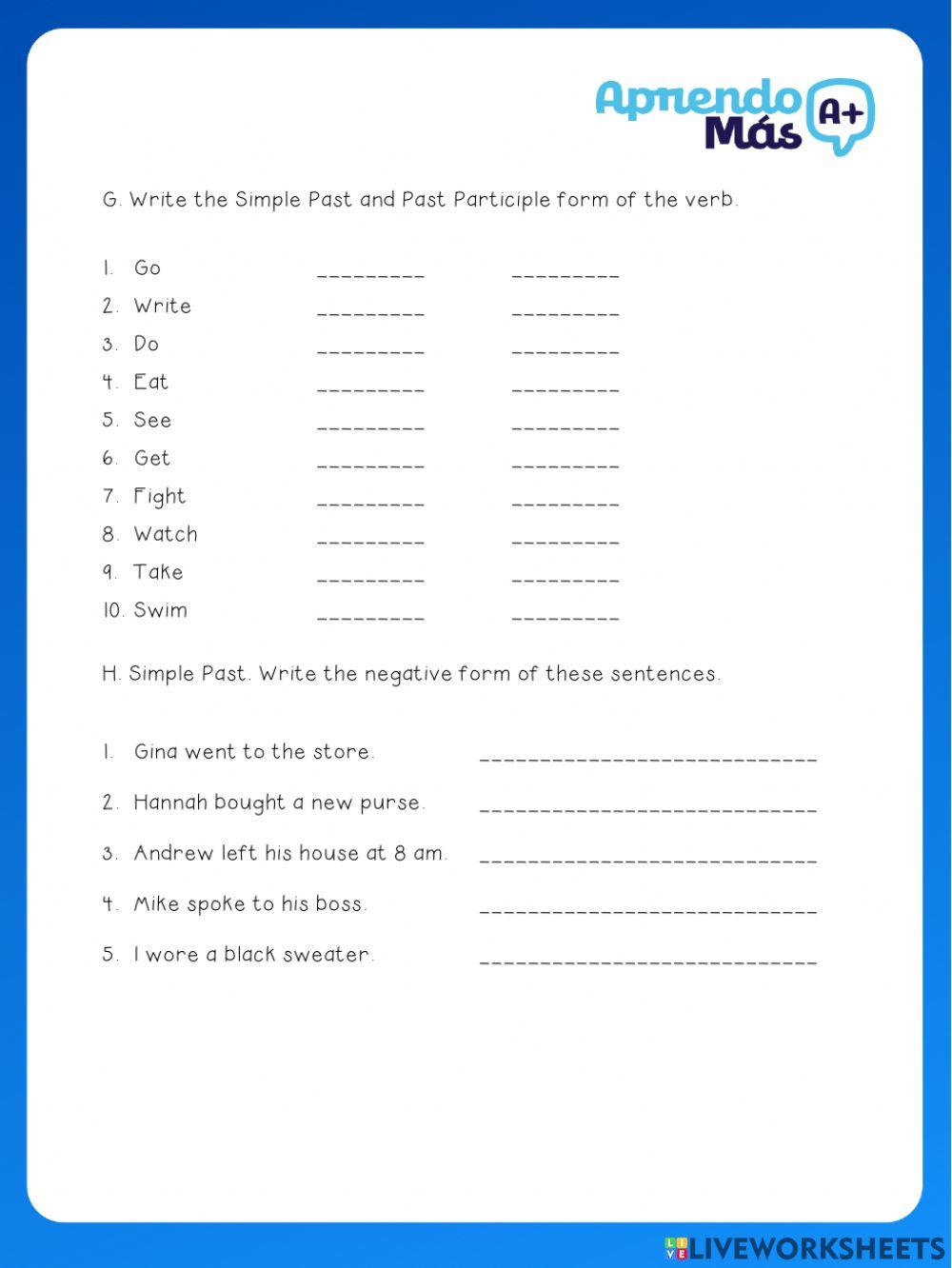 Aprendo Mas Pla… | Free Interactive Worksheets | 4237417