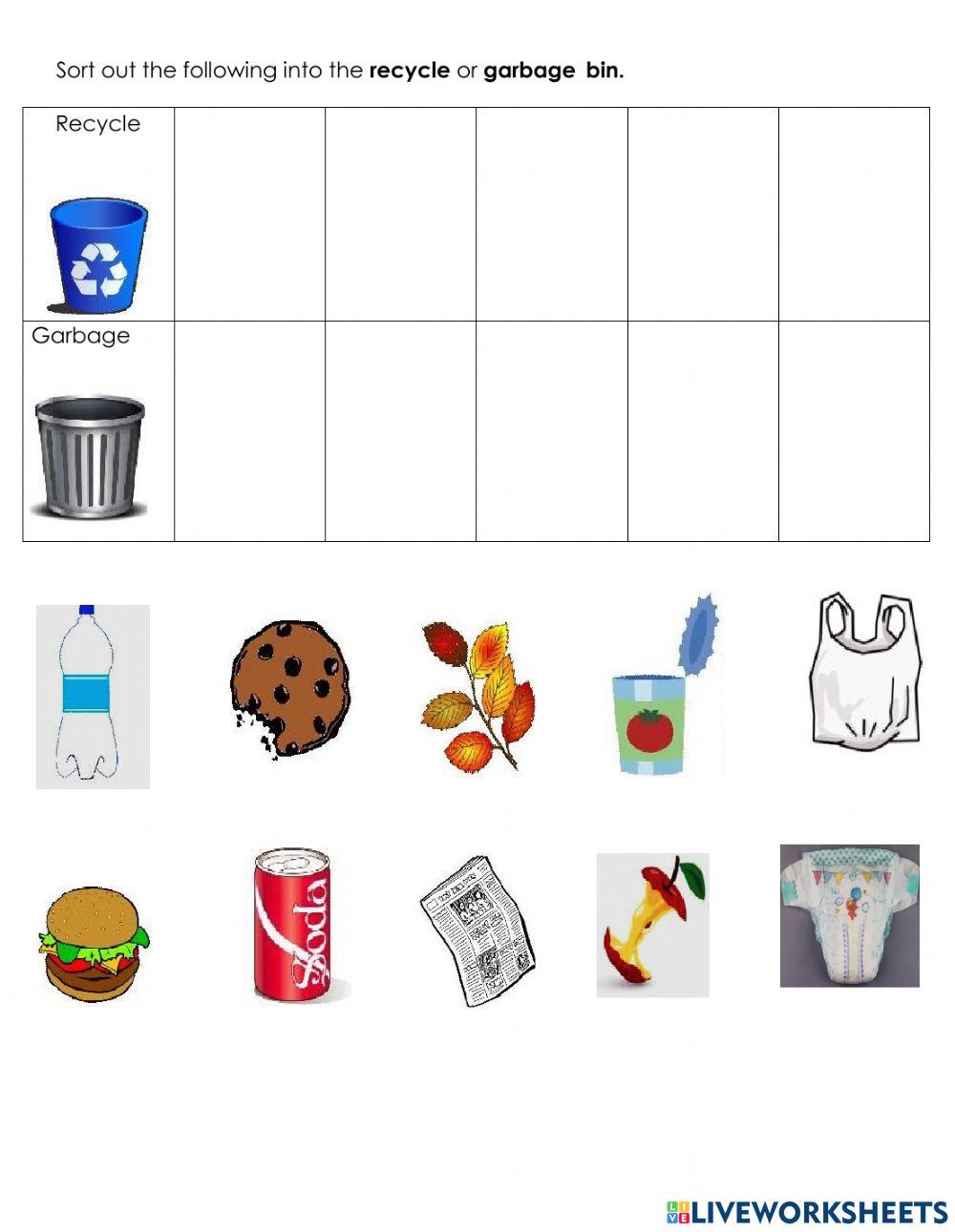 Recycle 3456378 | Saidy Lissette Hob | LiveWorksheets