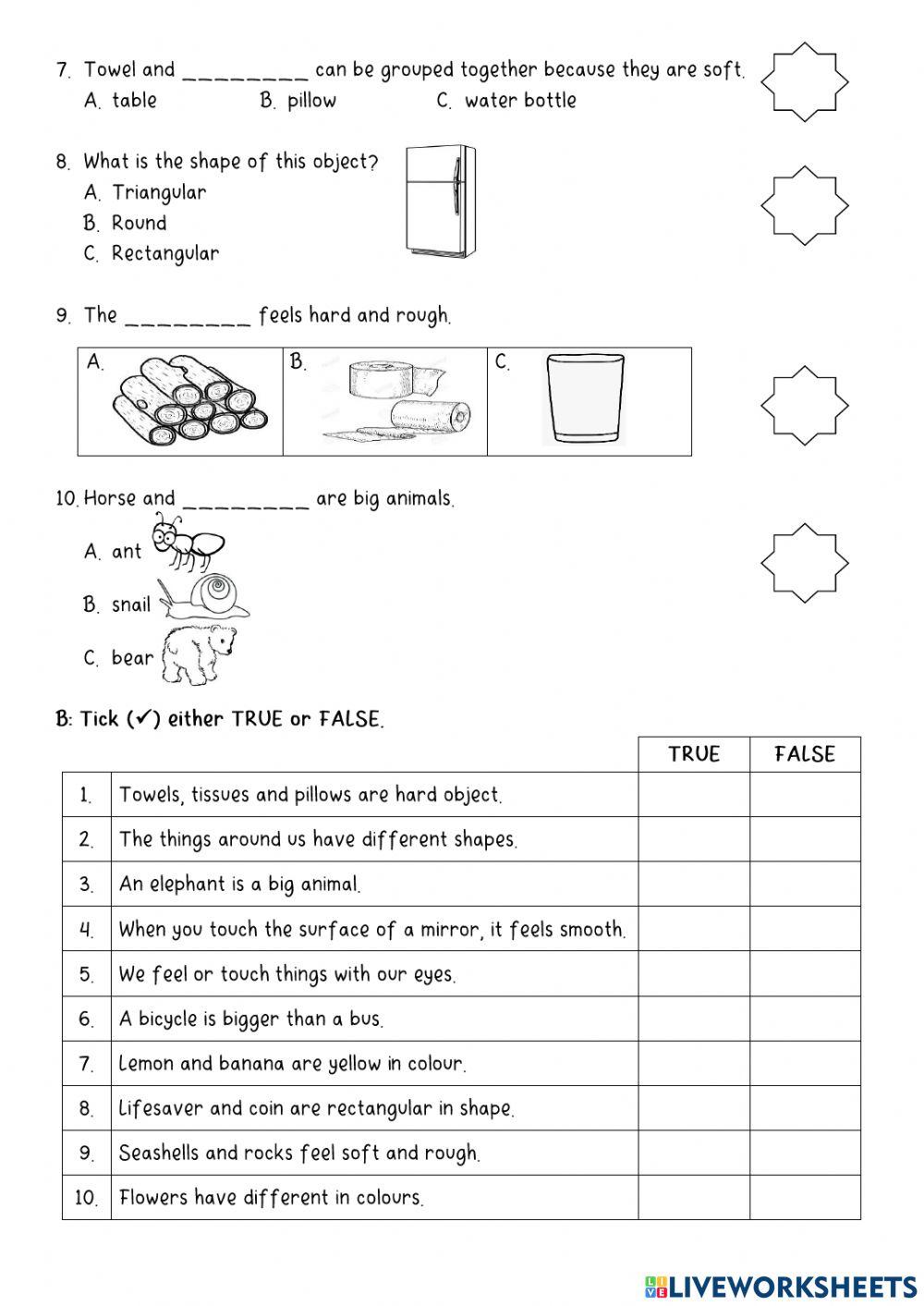 Grouping object… | Free Interactive Worksheets | 1568327
