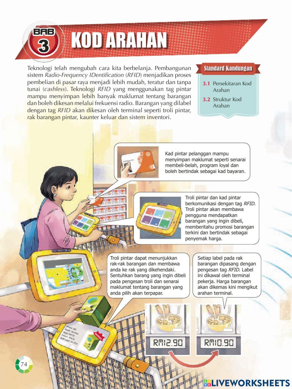 3.1 Persekitaran Kod Arahan interactive worksheet | Live Worksheets