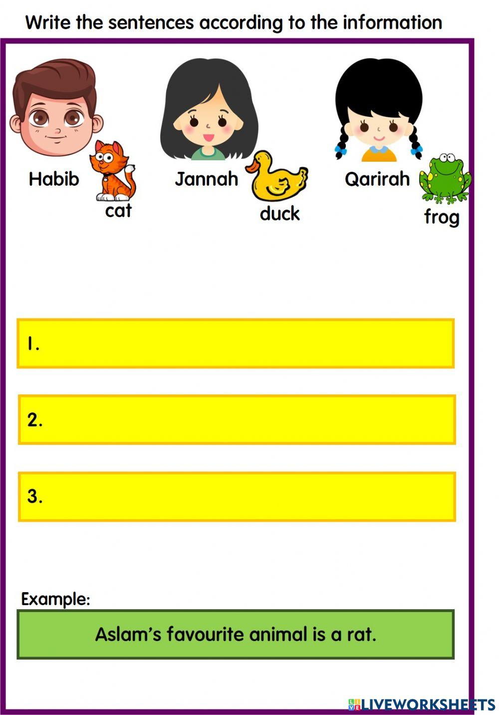 Pet show online worksheet for Year 1 | Live Worksheets