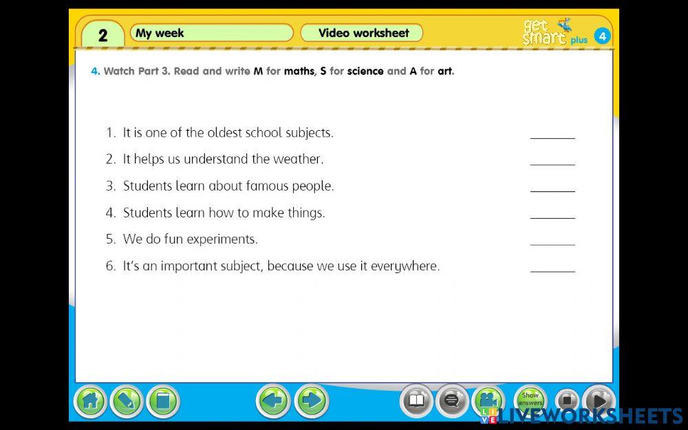 ENGLISH Year 4. Take a look 4 episode 2 ex.4 1568352