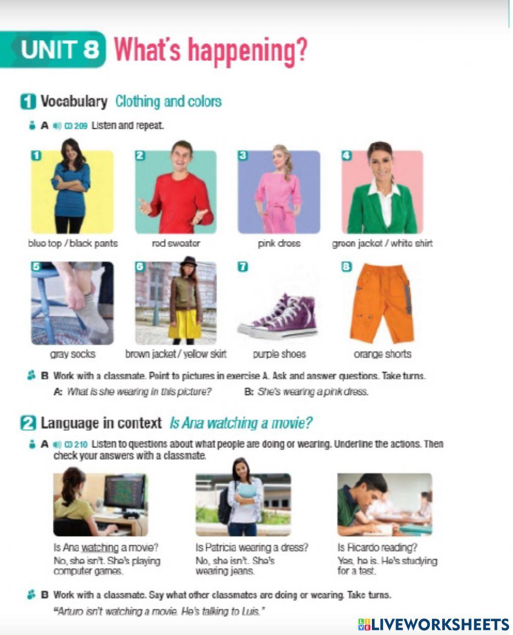 DGB1 U8 online exercise for | Live Worksheets