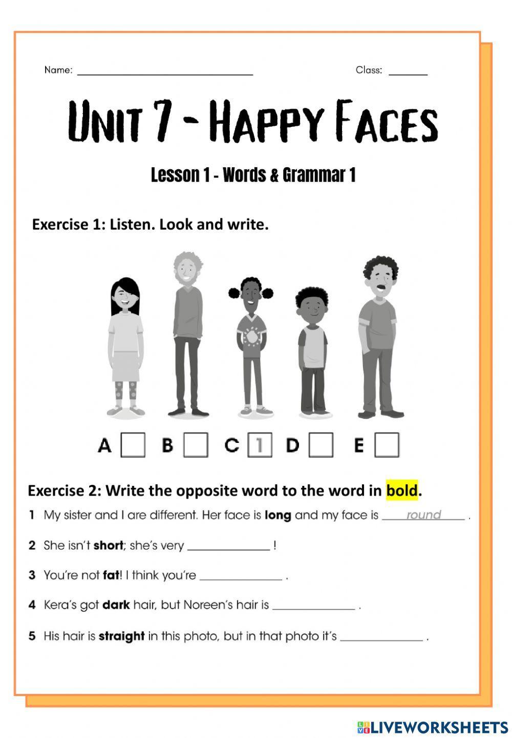 Comparative short adjectives activity | Live Worksheets