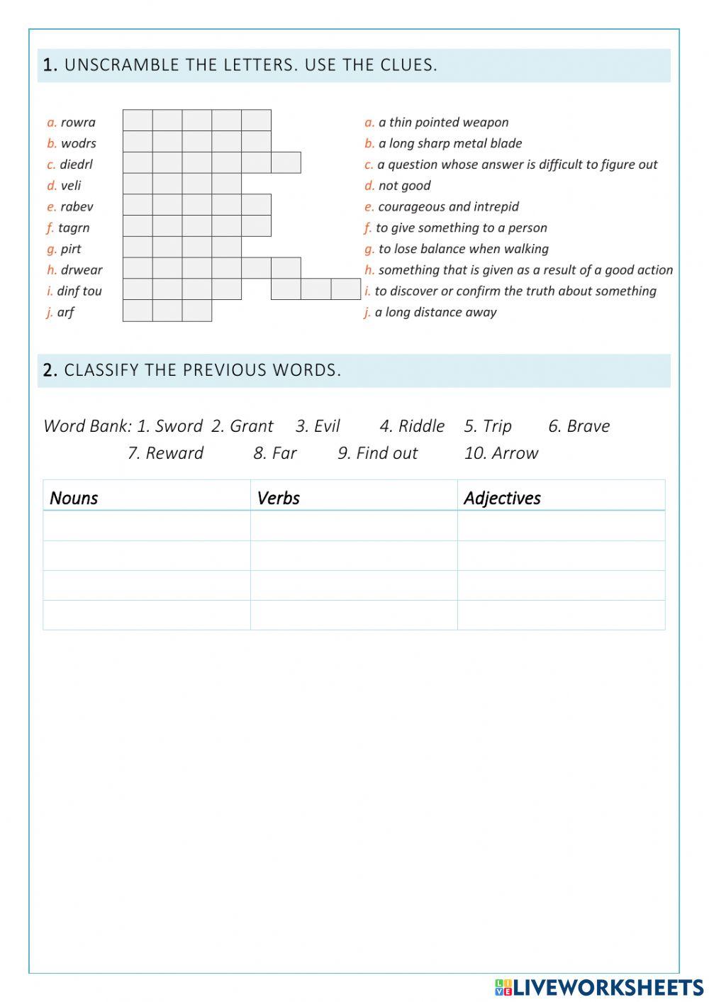 1st. Week 24. S… | Free Interactive Worksheets | 4142516
