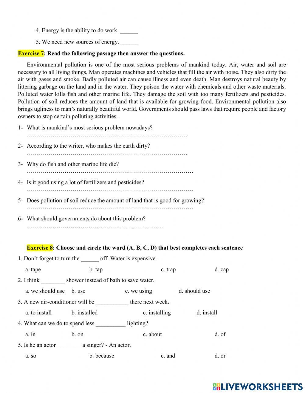 1569766 | Grade 9 Mini Test U6-7 | TamTNguyen