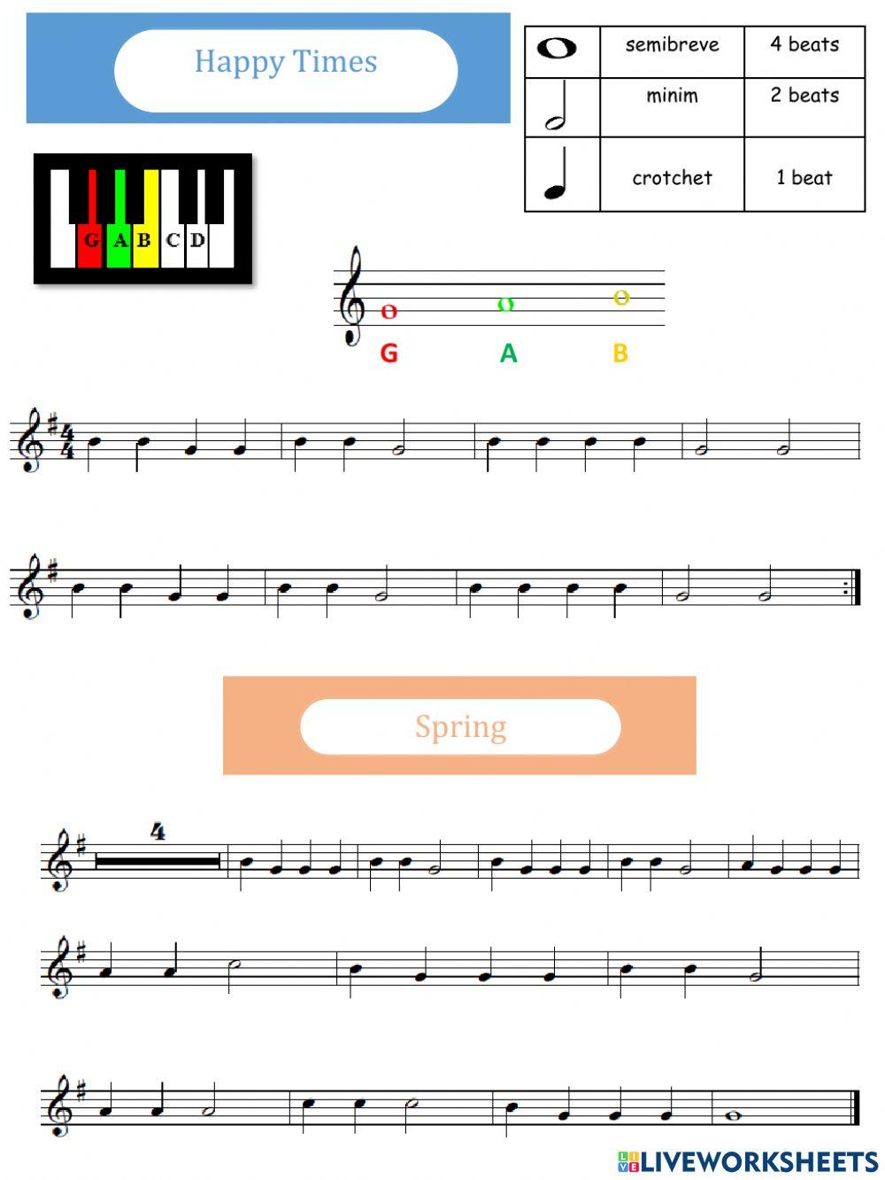 Tuned Percussio… | Free Interactive Worksheets | 3457010