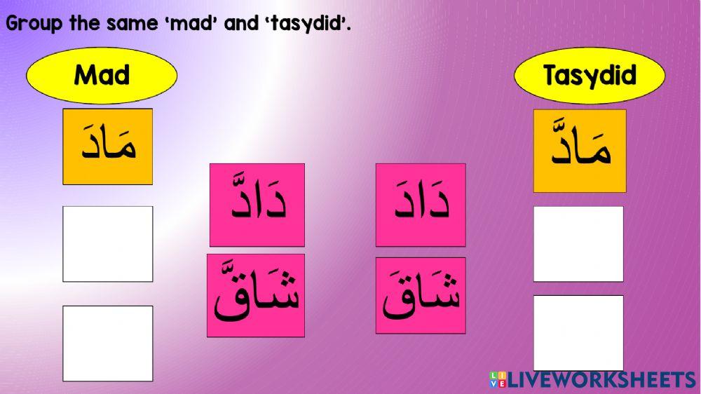 Mad & tasydid interactive worksheet | Live Worksheets