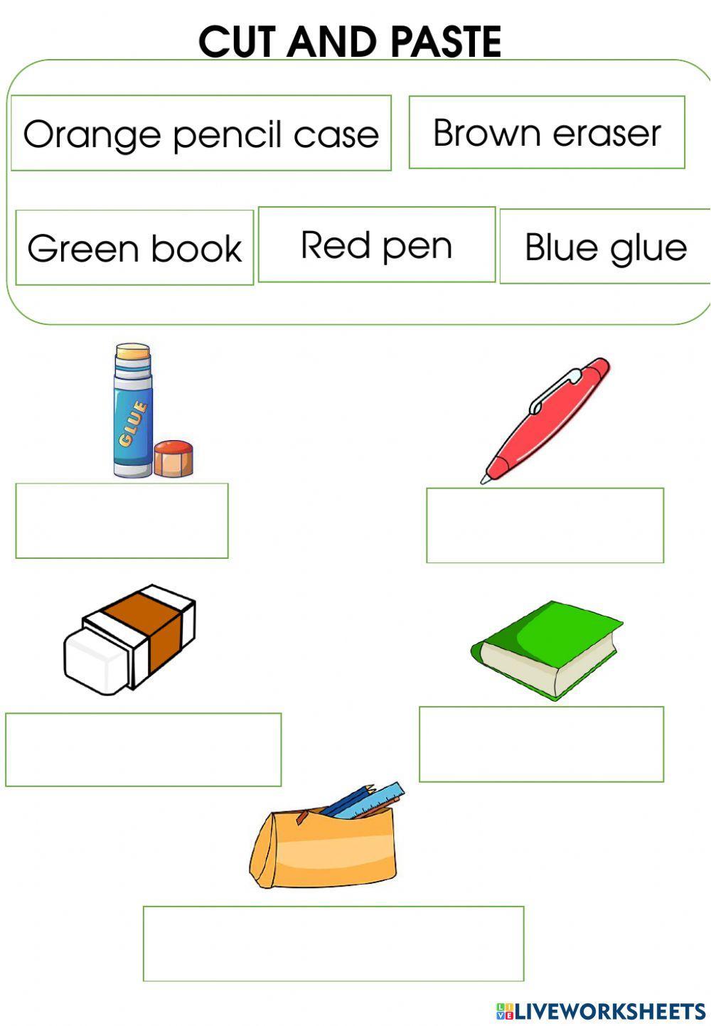 School things online exercise for kindergarten | Live Worksheets