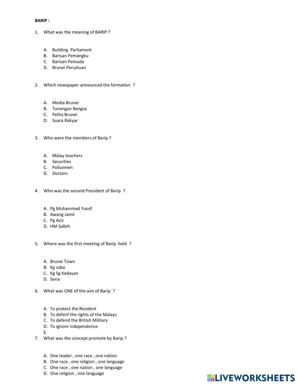 History year 10 1570662 | Khawiezahmed | LiveWorksheets