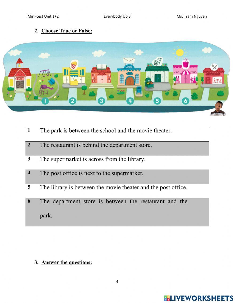 Everybody up 3-… | Free Interactive Worksheets | 1571492