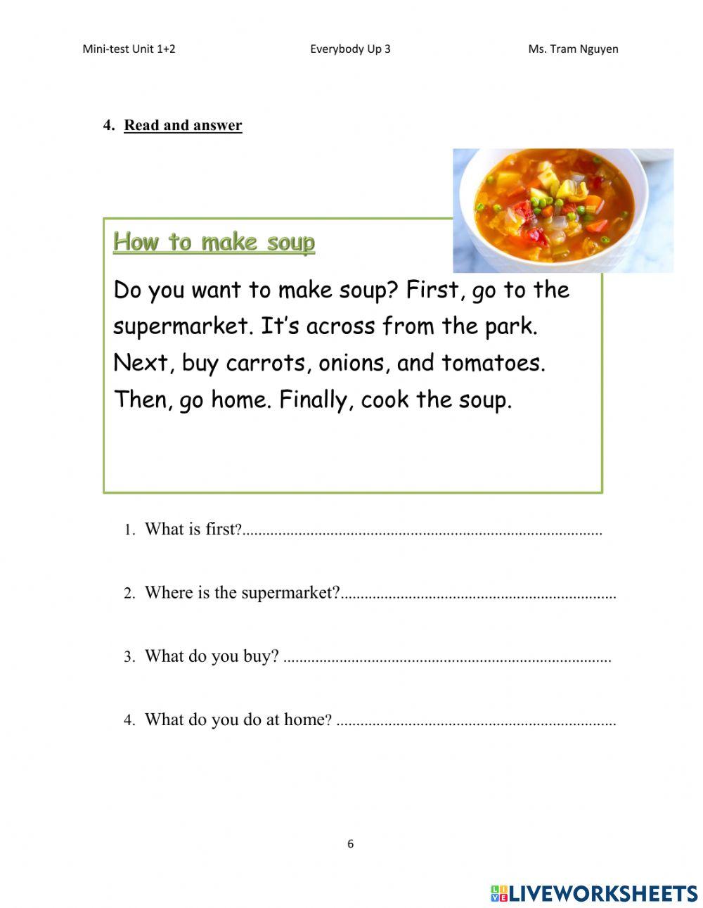 Everybody up 3-… | Free Interactive Worksheets | 1571492