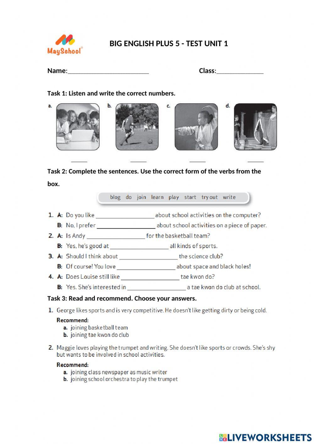 Big English Plu… | Free Interactive Worksheets | 1571684